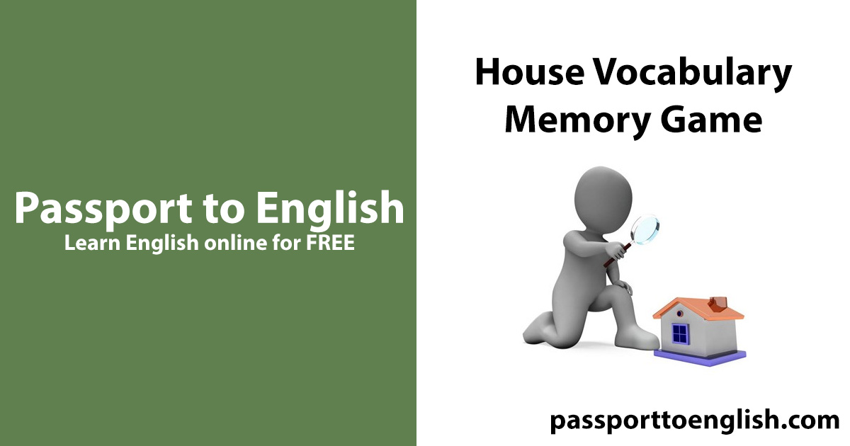 House Vocabulary Game in English | Passport to English