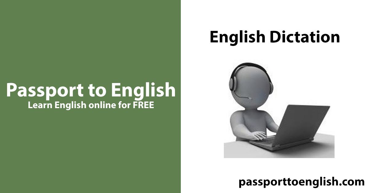 Dictation Lesson 1 Beginning Level | Passport to English ...